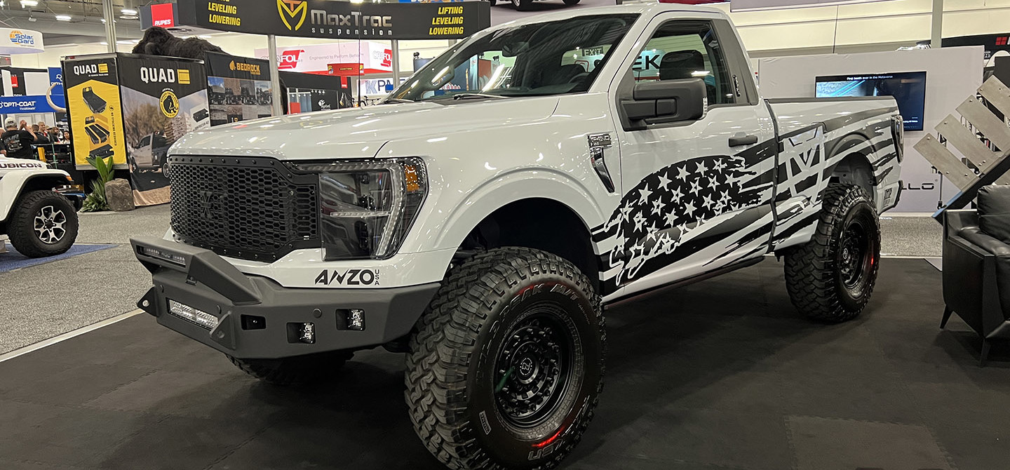 SEMA 2022: MaxTrac Suspension Shows Off Slick 2022 F-150 Lift Kit