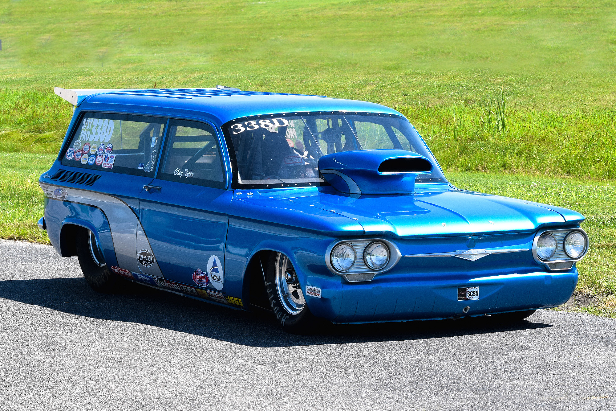 This Corvair Wagon Is Now A Two-Door For The Dragstrip