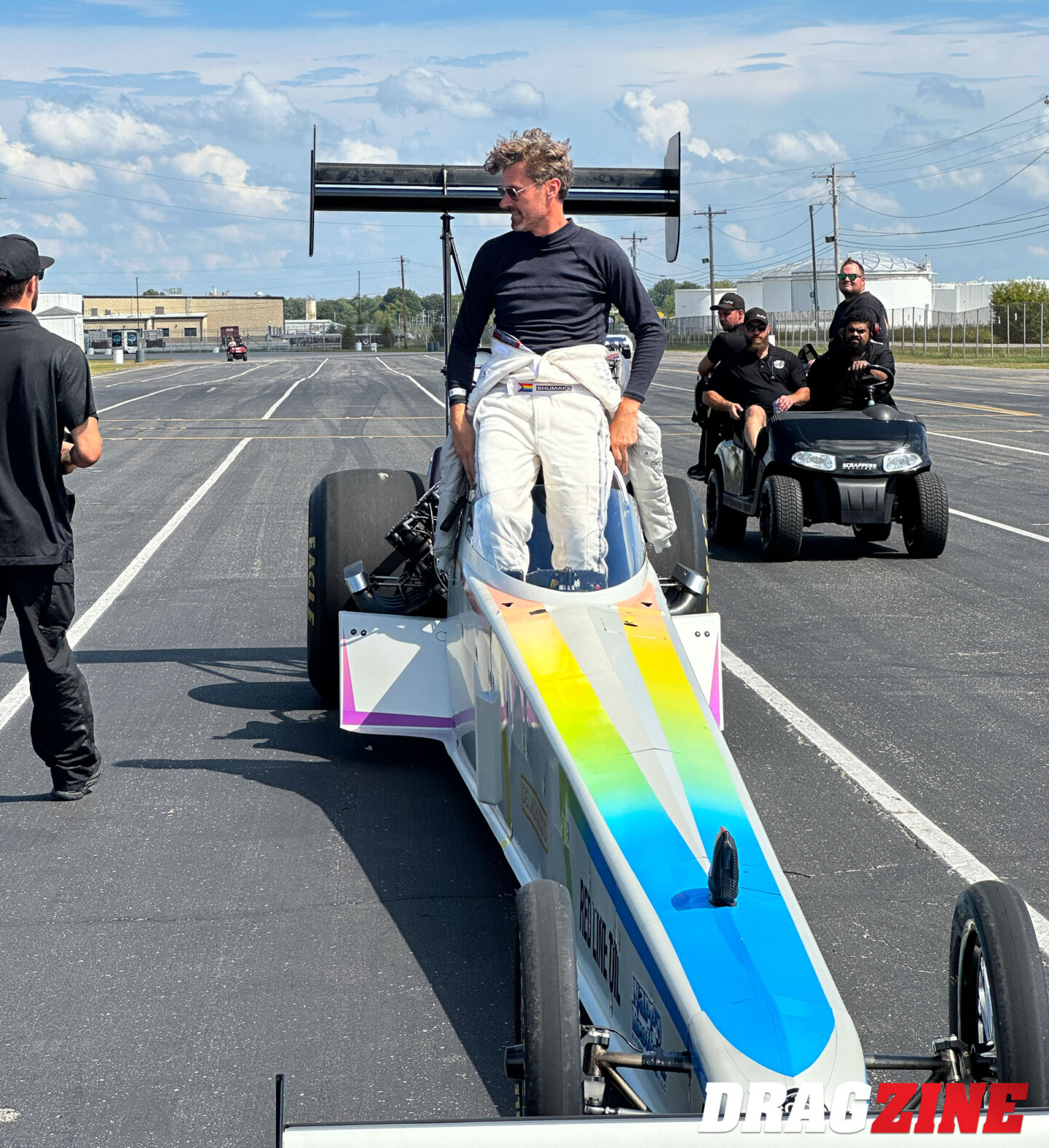 Travis Shumake Debuts New Top Fuel Dragster At Indy Test Session