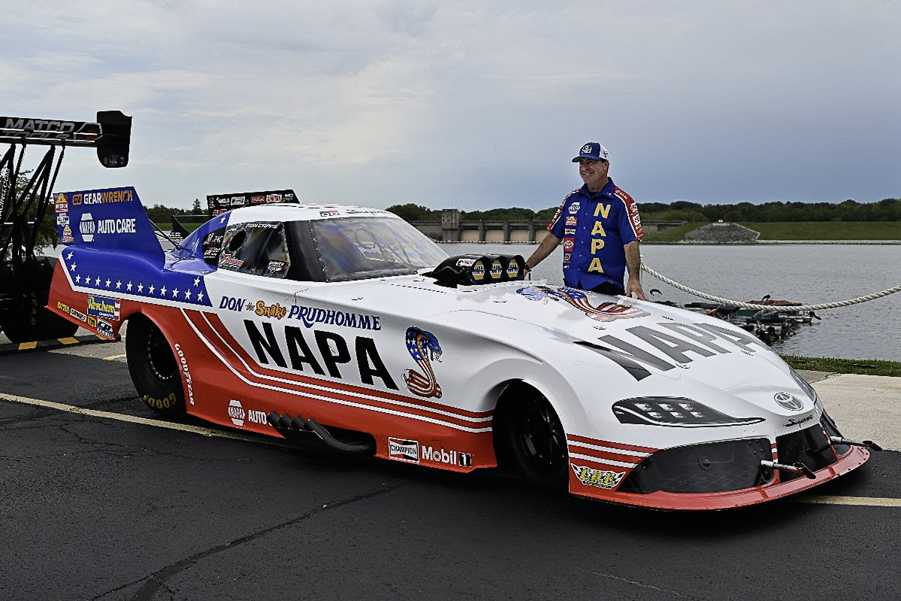 Ron Capps Running Prudhomme Army Tribute Car At Indy